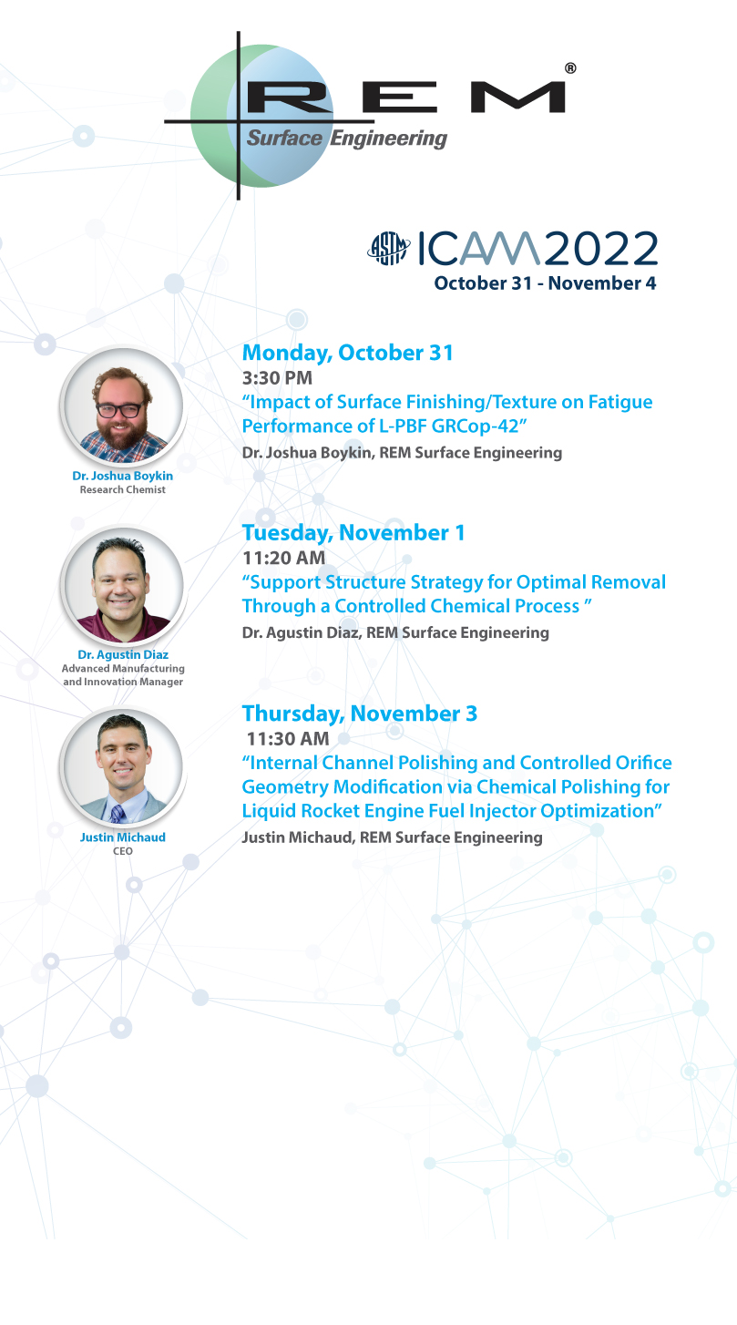 ASTM International Conference on Additive Manufacturing 2022 | REM Surface Engineering