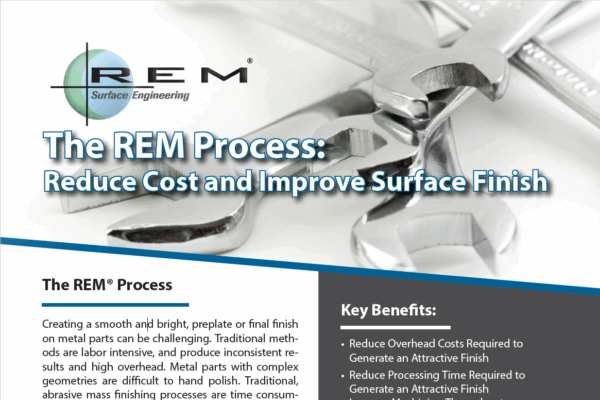 Der REM-Prozess: Kosten senken und Oberflächengüte verbessern - REM Surface Engineering